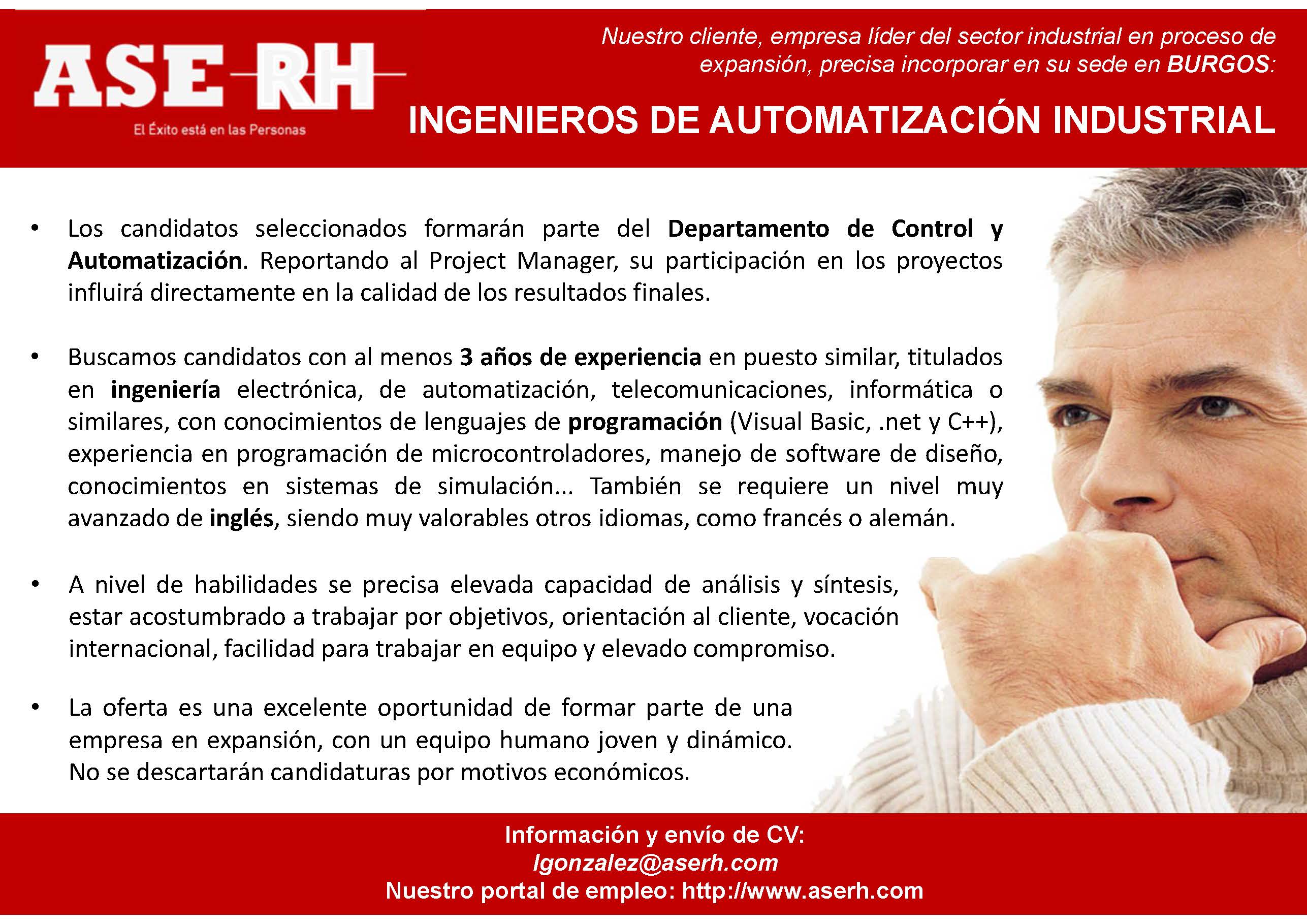 Ingeniero automatización